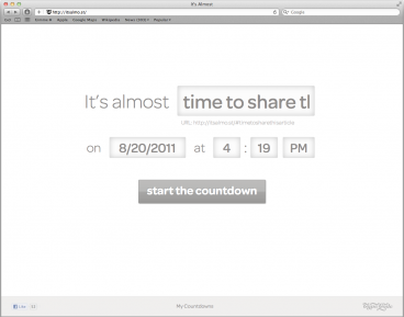 “It’s Almost” Countdown Tool Website | Flavor of the Week